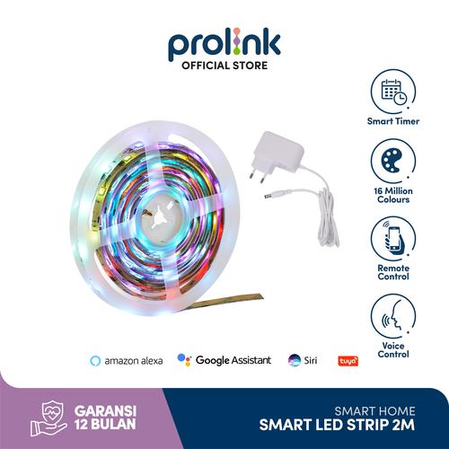 Promo Prolink Smart LED Light Strip RGBIC 2M + Adaptor | Lampu IoT WiFi ...