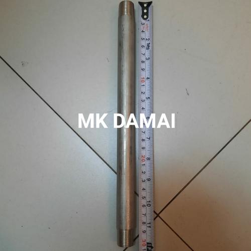 Jual Pipa nepel stainless 1/4" x 25cm / Pipe nepple SS304 / Neple ...