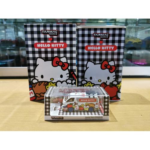 Jual 64 Tarmac Works Toyota Hiace Widebody Hello Kitty Oil Can Pink ...