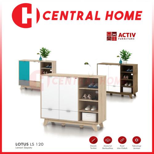 Jual Rak Lemari Sepatu Activ Lotus LS 120 Minimalis Modern Kayu ...