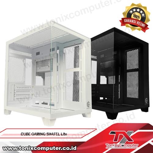 Jual CUBE GAMING SHAFEL Lite s Version WHITE - mATX Gaming Case - All ...