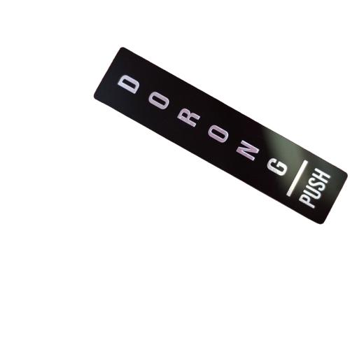 Jual Akrilik Sign Dorong - Sign Tarik Hitam Pekat Tebal 2Mm Tulisan ...