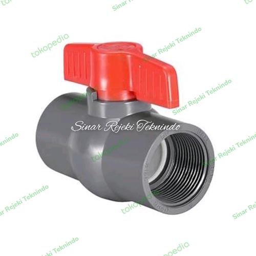 Jual Ball Valve PVC Drat ukuran 3/4" inch - Stop kran PVC Drat ...