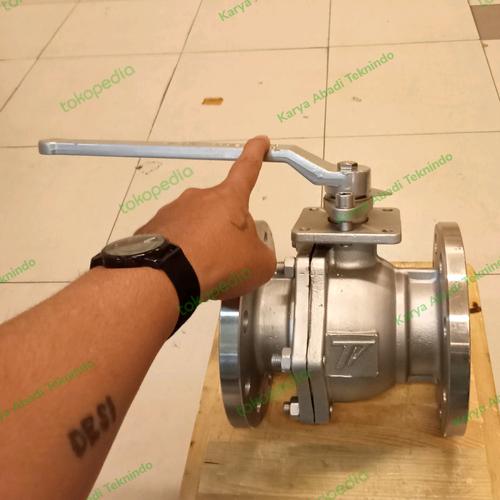 Jual Ball Valve Stainless SS304 JIS 10K FLANGE 4" inch/ DN 100 ...