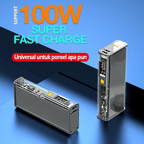 Jual SUTU 100W Super Fast Charging Powerbank 20000mAh Dua Output USB ...