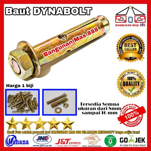Jual BAUT DYNABOLT 12x60 - BAUT DINABOLT - DYNA BOLT - BAUT TEMBOK ...