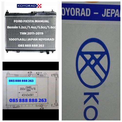Jual Radiator Ford Fiesta 1200cc Manual 2011 2012 2013 2014 2015 2016 ...