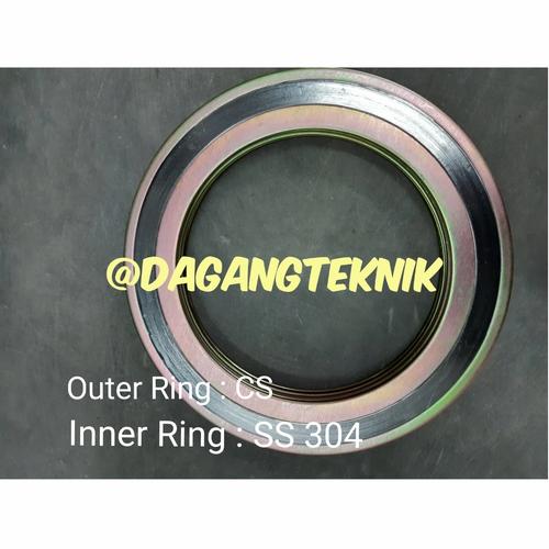 Jual Spiral Wound Gasket 24 inch Class 150 Outer CS Inner SS 304 ...