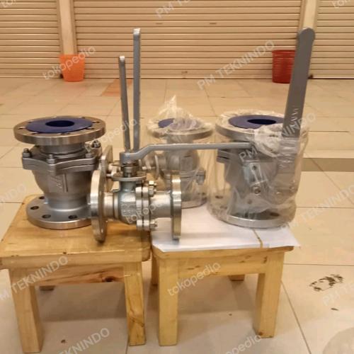 Jual Ball Valve Stainless SS304 JIS 10K FLANGE 5" inch / DN 125 ...