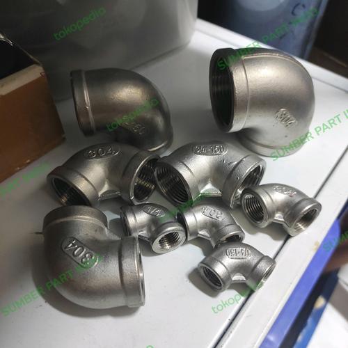 Jual Elbow SS304 drat 1/2" inch / knee stainless ss304 - Jakarta Barat ...