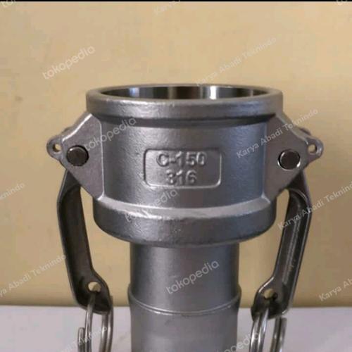 Jual Camlock Fitting / Camlock Coupling SS 316 Type C Ukuran 1" inch ...