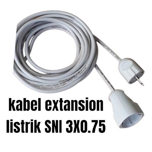 Jual KABEL EXTENSION BROCO KABEL 3X0.75MM 3X0,75MM SAMBUNGAN LISTRIK ...