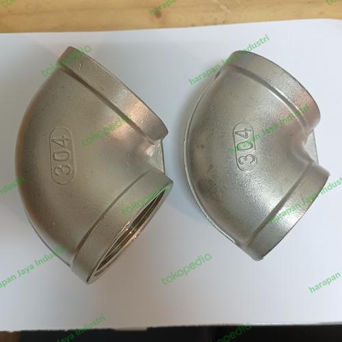 Jual Elbow Stainless 304 Drat 1" Inch 90 DERAJAT - Jakarta Barat - Harapan jaya industri | Tokopedia
