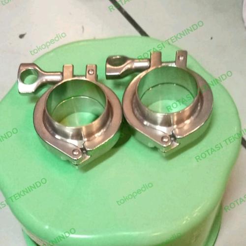 Jual Clamp Ferrule Set Sanitary SS304 Dia 21/2" inch / Gasket Teflon ...