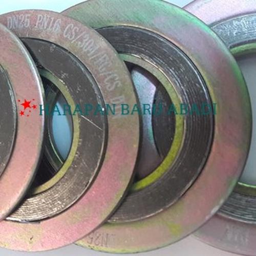 Jual SWG Carbon Stell PN16 2 1/2" inch / Spiral Wound Gasket CS PN 16 ...