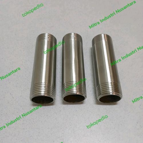 Jual Pipa Nepel Neple Stainless 10cm 100mm 1/2" inchi - Jakarta Barat ...