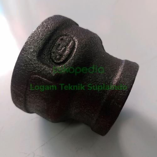Jual Vlock Sock Reducer TSP Drat 1 x 1/2 Inch - Reducer Drat Besi Hitam ...