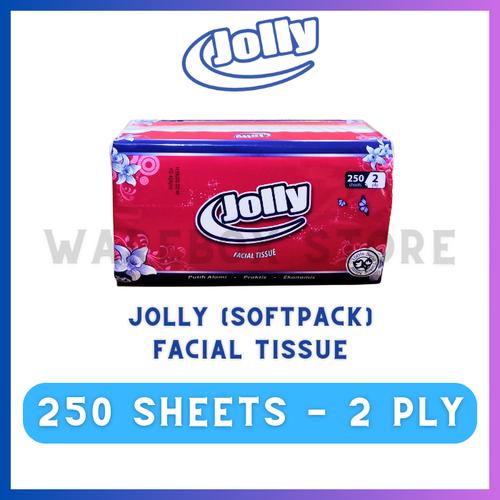Jual Tissue Jolly Facial Tissue (Soft Pack) Isi 250 Sheets - 2 Ply ...