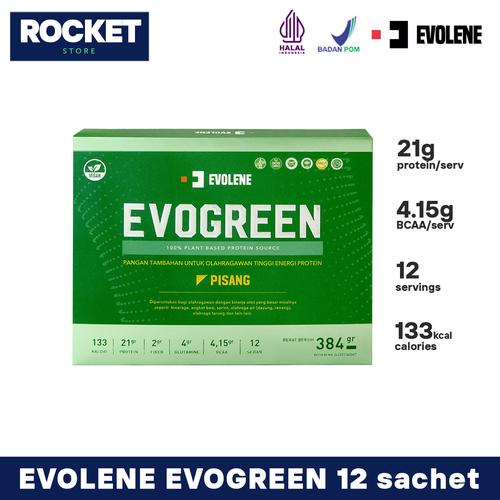 Jual EVOLENE Evogreen Plant-based Protein Vegan-friendly 12 sachet 384 ...
