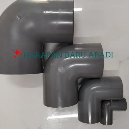 Jual Knee / Elbow PVC Socket 8" inch / Elbow 90 Derajat PVC - Jakarta ...