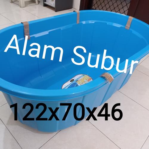 Jual Bak Fishpond Plastik Fiber Ikan Jumbo Besar Biru - filter saja ...