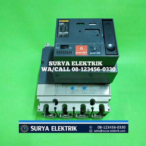 Jual MERLIN GERIN SCHNEIDER NS250N 200A 4P 4POLE + MOTOR MOTORIZED ...
