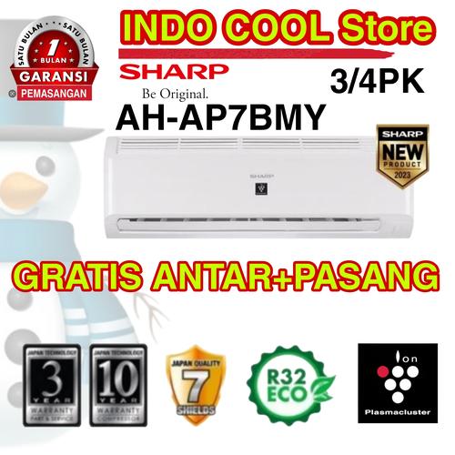 Jual Ac Sharp Split 3/4PK AH-AP7BMY PLASMACLUSTER - PASANG+PIPA 0.5, +STEKER SET - Jakarta Utara ...