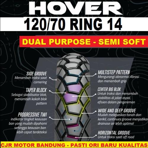 Jual FDR HOVER 120/70 ring 14 BAN BELAKANG ENDURO motor AEROX PCX ADV ...