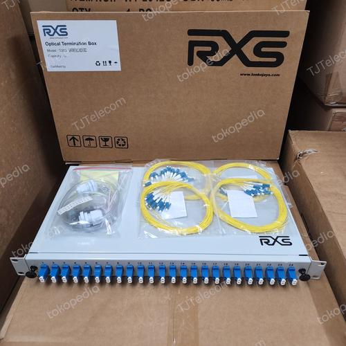 Jual OTB 48 core LC / ODF rack 48 core LC lengkap singlemode - Putih ...