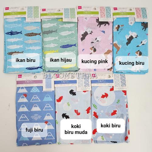 Jual Tenugui Japan Fabric Kain Katun Jepang 35x87cm Tenugui Daiso ...