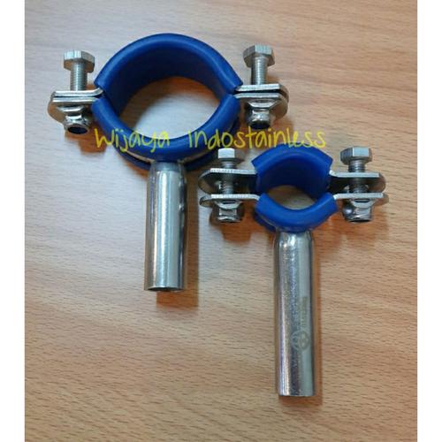 Jual Clamp Pipa Holder SS304 2" inch Sanitary / Klem Pipa Foodgrade SS ...