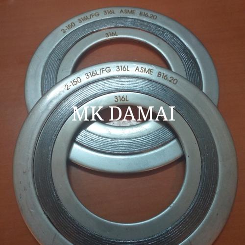 Jual SWG SS316 Ansi 150 size 2"inch / Spiral wound gasket SS 316 150 ...