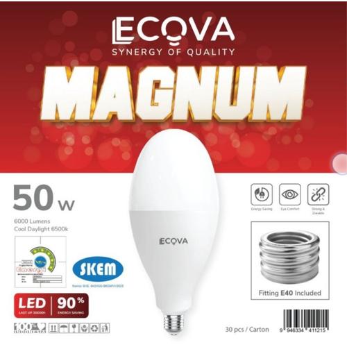 Jual Lampu LED 50 Watt Ecova Magnum Lampu Jalan / Street Light Hemat ...