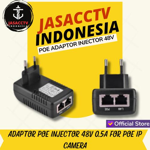 Jual ADAPTOR POE 2 UPLINK 48V 0.5A FOR POE IP CAMERA GOOD QUALITY ...
