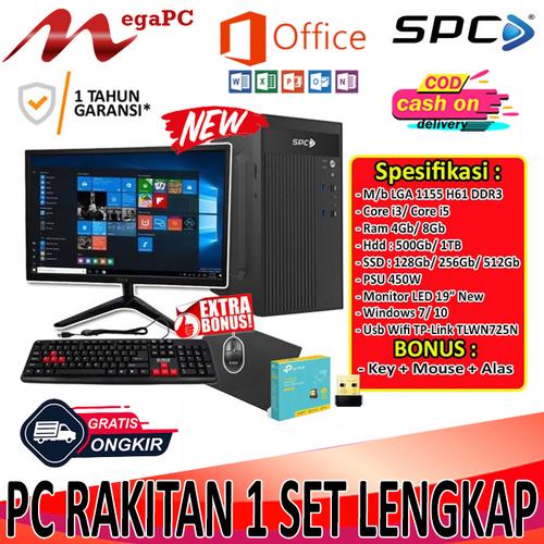 Jual 1 Set Pc Komputer Rakitan Lengkap Plus Monitor 19 inch - Ci3 2100 ...