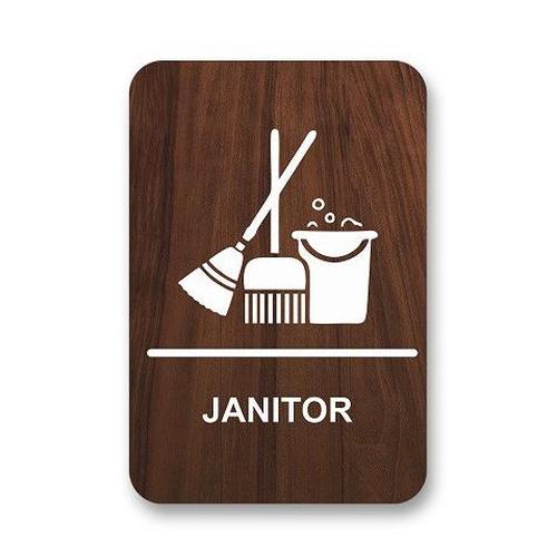 Jual Sign System Janitor - Papan Tanda Pintu Ruang Janitor - Door ...