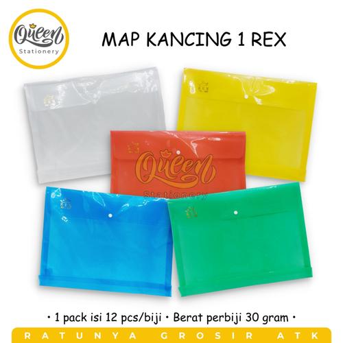 Jual MAP KANCING 1 REX / MAP PLASTIK / MAP DOKUMEN/ FILE CASE/ MAP FILE ...