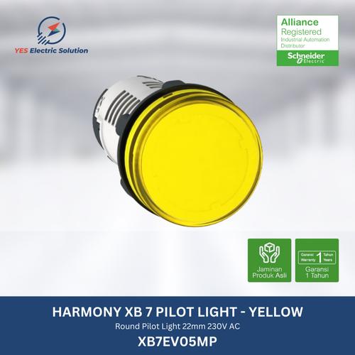 Jual Schneider Round PILOT LIGHT 22mm LED 230V AC Yellow - XB7EV05MP ...