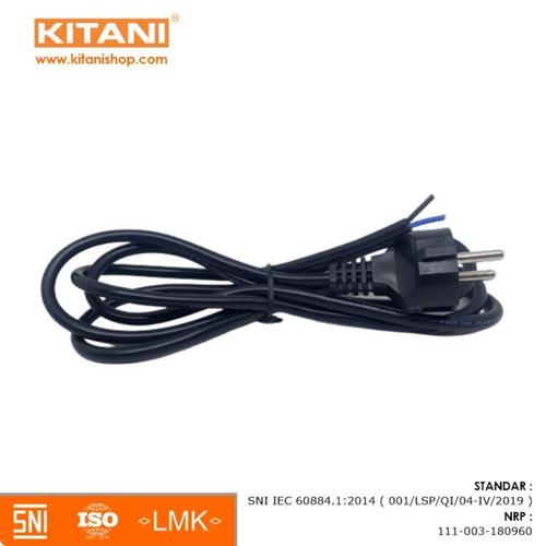 Jual Kabel Listrik Buntung Jack Power Cord 2×0,75 1,8 Meter KITANI ...