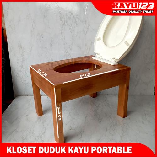 Jual Kloset Duduk Kayu Toilet Duduk Kayu Closet Duduk Kayu Portable ...