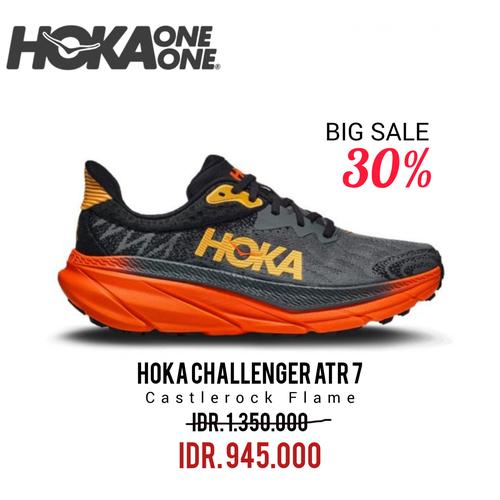 Jual HOKA ONE ONE CHALLENGER ATR 7 CASTLEROCK FLAME 100% ORIGINAL - 42 ...