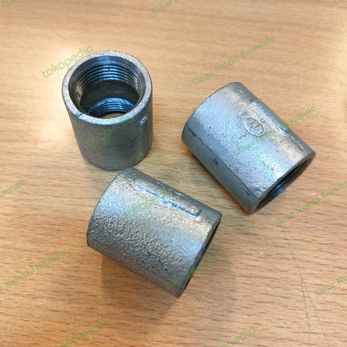 Jual Socket galvanis drat 1" inch - Sock / Coupling galvanis drat ...
