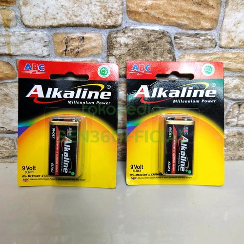 Jual Baterai ABC ALKALINE 9V / Battery Kotak ABC ALKALINE 9Volt 6LR61 ...