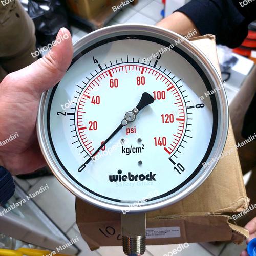 Jual 25 KG / BAR PRESSURE GAUGE / MANOMETER 6" INCH FULL STAINLESS ...