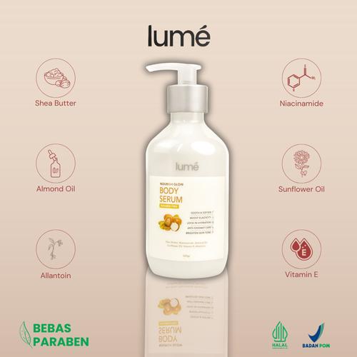 Jual LUME Nourish Glow Body Serum Lotion Niacinamide Bebas Paraben Free ...