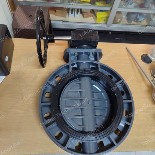 Jual Butterfly Valve PVC 12" inch DN 300. Gear oprated - Jakarta Barat ...