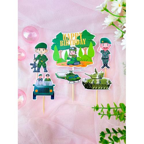 Jual Army Tentara Cute TNI Topper Cake Birthday Hiasan Kue Ultah ...