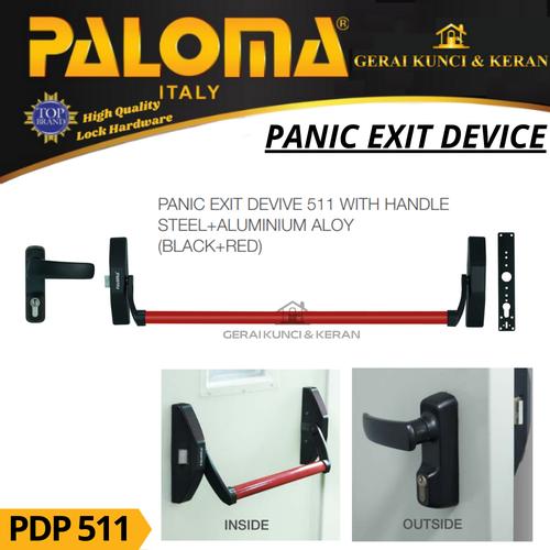 Jual Panic Exit Device PALOMA PDP 511 Handle Pintu Darurat PANIC DOOR ...