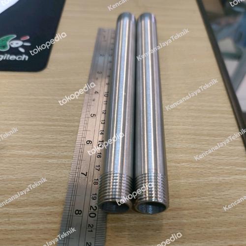 Jual Pipa Nepel / Incian Stainless 304 20 cm Drat 1/2" inch DN15 ...