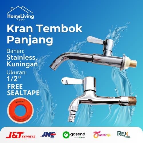 Jual Kran Taman Panjang keran tembok panjang Full Kuningan New Produk ...
